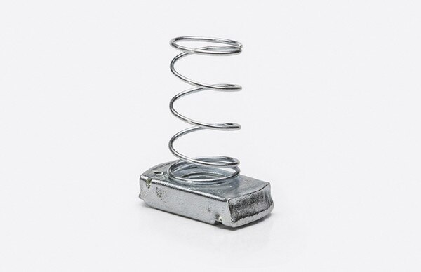 M10 Long Spring Nut HDG suit 40x40 strut