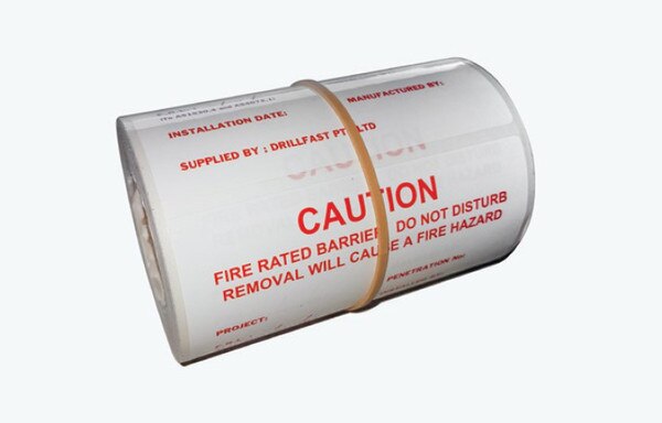 Fire Rating Sticker