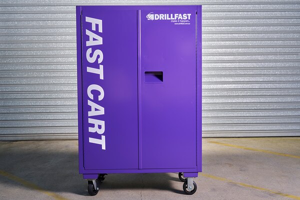 Drillfast Fast Cart 1100 x 600 x 1670mm Inc Castors - Plastic Tubs ...